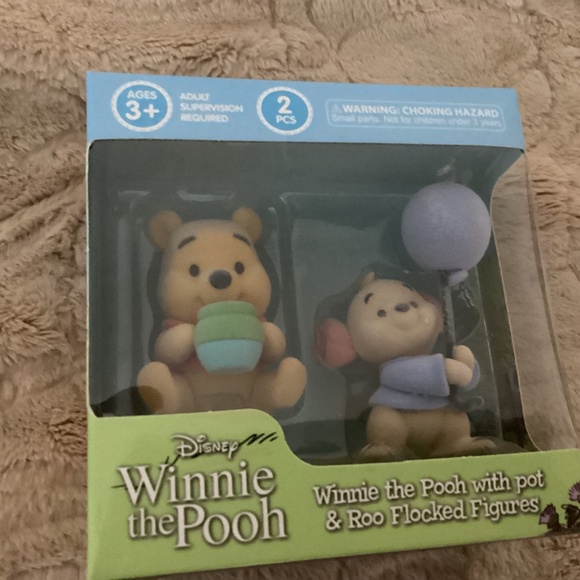 Disney | Toys | New Disney Winnie The Pooh With Poot And Roo Flocked ...